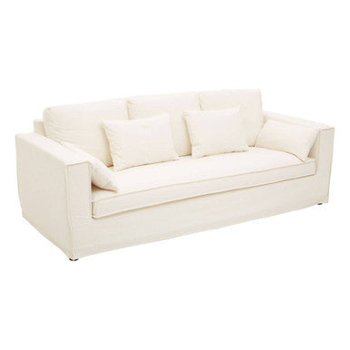 Menton 3 Seat Cream Sofa – Bargainia.com