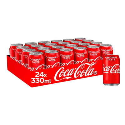Bargainia Coca Cola Original Cans 24 x 330ml | Soda – Bargainia.com