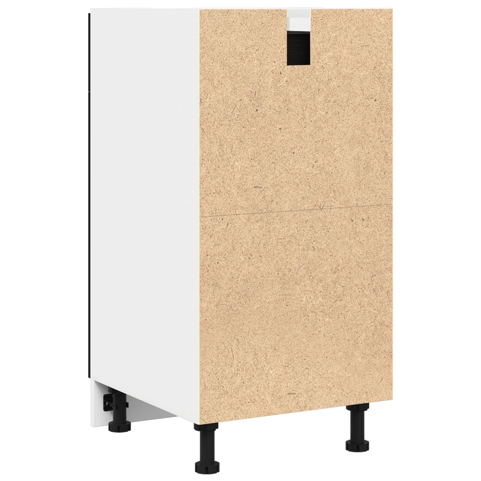 Drawer Bottom Cabinet - Black Oak, 40x46x81.5 cm, Made of Engineered W ...