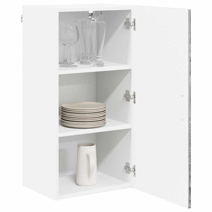 Kitchen Wall Cabinet with Shelf Grey Sonoma 40 x 31 x 80 cm – Bargainia.com