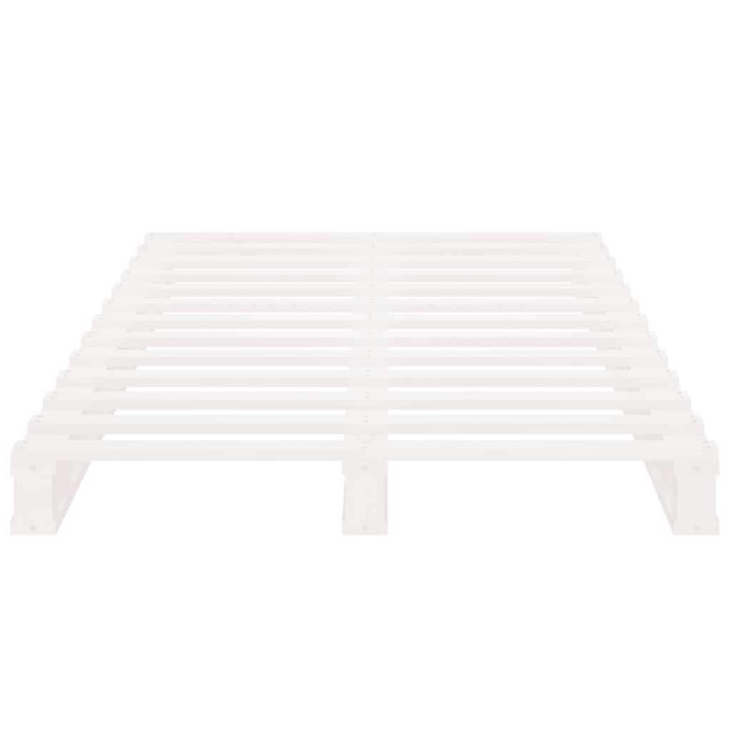 Pallet Bed without Mattress White 90x200 cm Solid Wood – Bargainia.com