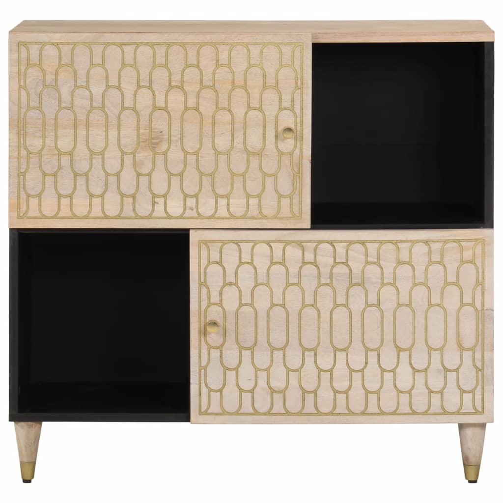 Side Cabinet 80x33x75 cm Solid Wood Mango – Bargainia.com